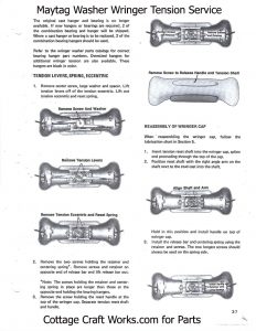 Maytag Wringer Washer Service Manual – Cottage Craft Works Official Blog