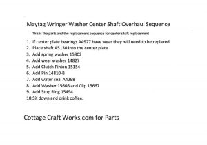 Maytag Wringer Washer Service Manual – Cottage Craft Works Official Blog