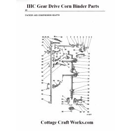 IHC Ground Drive Corn Binder Packer-Compressor Shaft Parts