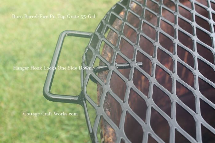 Burn Barrel Top Grate Lid Fits 55-gal Barrels