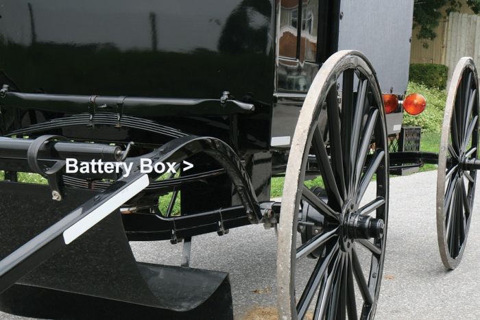 Carriage, Buggy, Horse-Drawn Vehicle Tuck Under Battery Box
