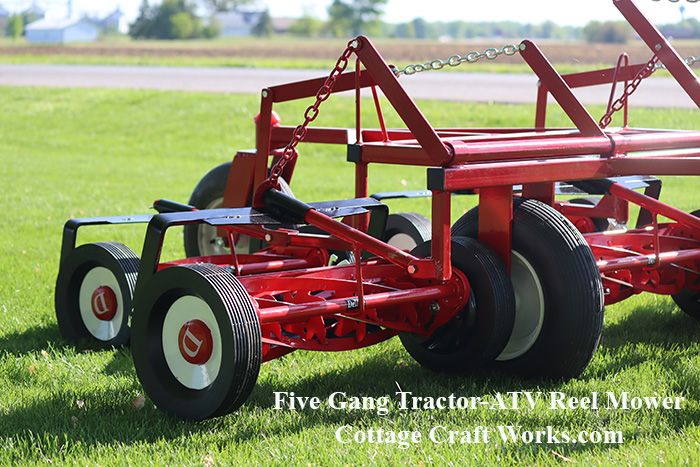 Tractor-ATV-UTV Five Gang Trailing Reel Mower