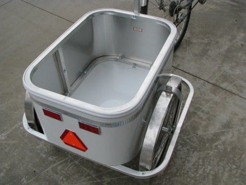 Aluminum Bicycle Trailer, Small Bike Cargo Hauler