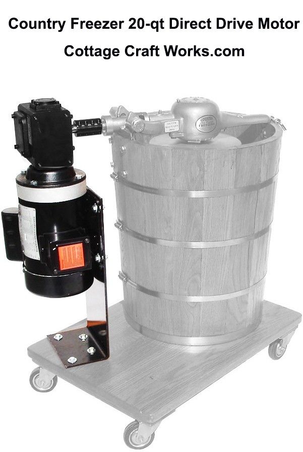 Country 20-qt Ice Cream Freezer Direct Drive Motor Kit