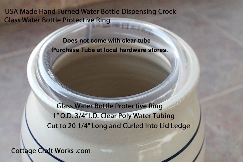 Made in the USA stoneware 5 gal water bottle dispensing crock