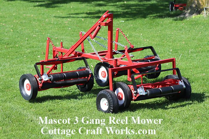 Tractor-ATV Lever Lift Gang Reel Mower