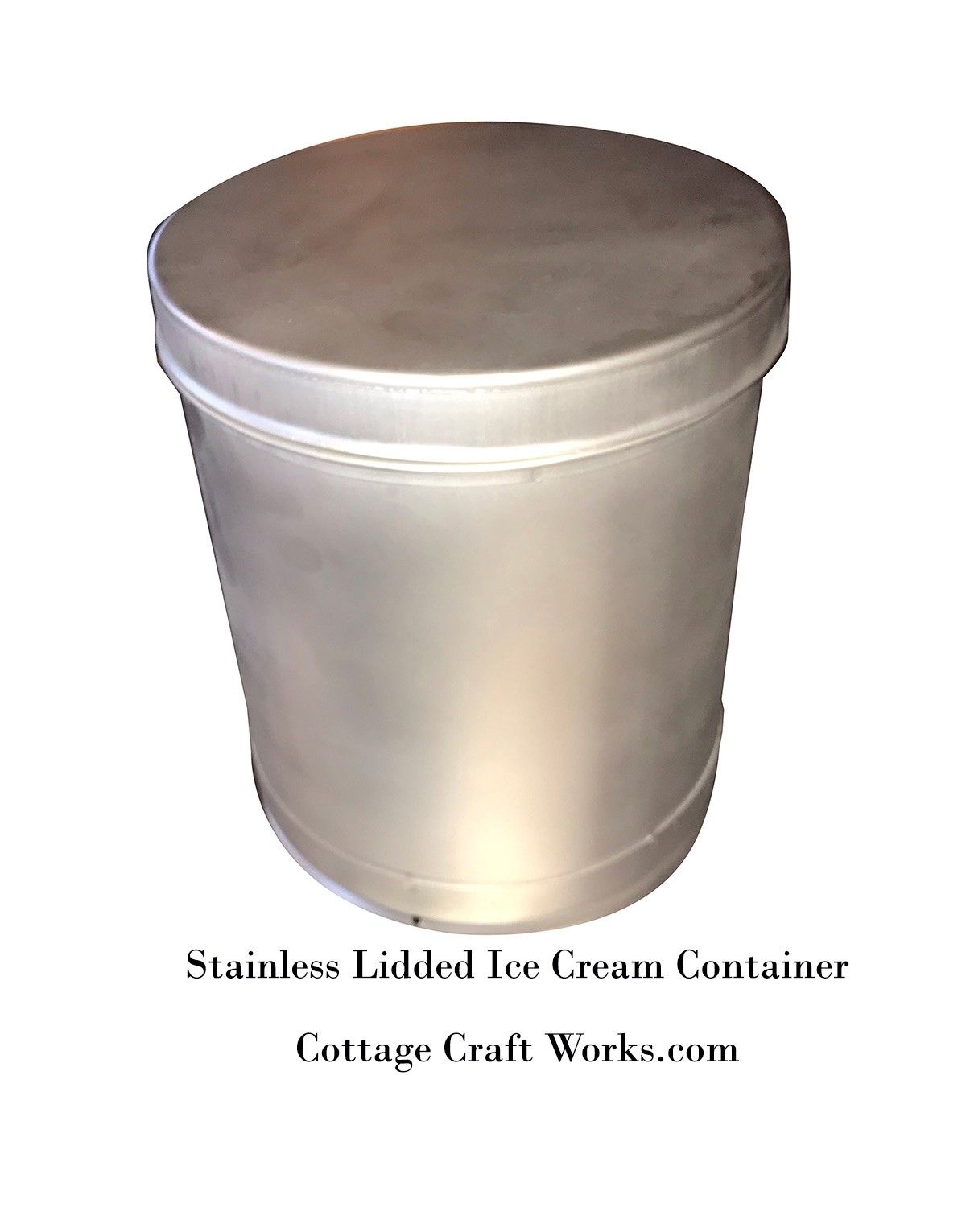 stainless lidded ice cream 12 & 20-qt containers