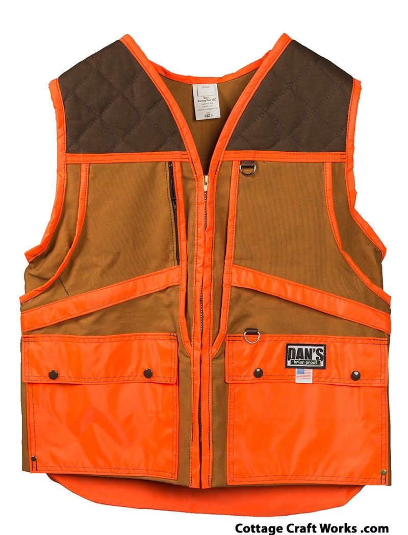 Upland bird hunter briar tough gear vest