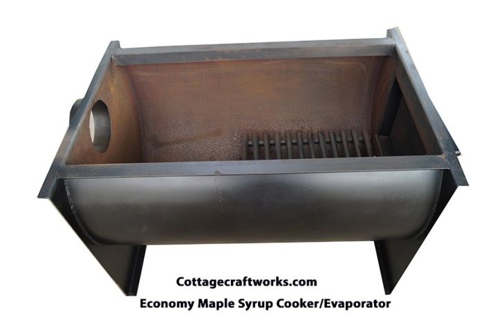Hobby wood fired basic maple syrup cooker, evaporator