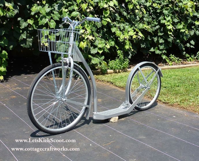Adult Aluminum 24/20 Push Scooter | Handcrafted Amish Kick Bike ...