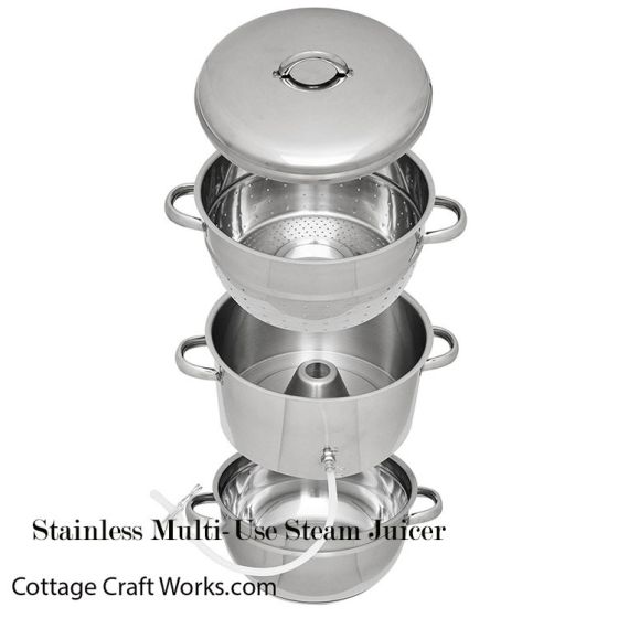 Back-To-Basics Old Fashioned Stainless Steamer Cooker, Juicer