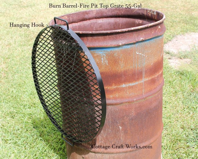 Burn Barrel Top Grate Lid Fits 55-gal Barrels