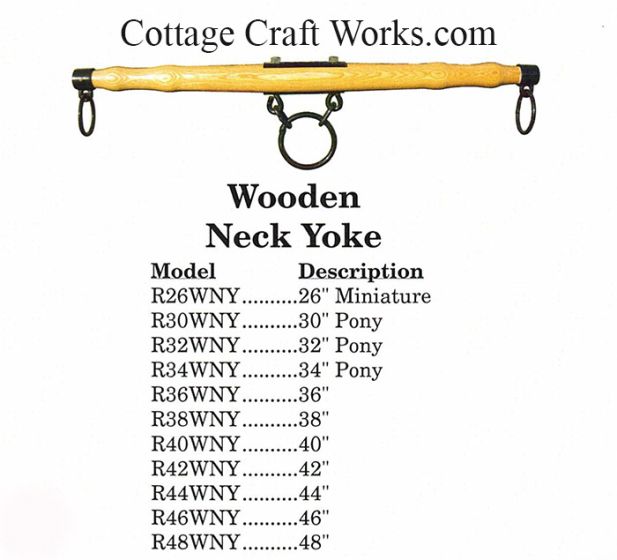 Horse Hitching Wooden Neck Yoke