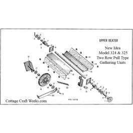 New Idea 324, 325 Corn Picker Secondary Beater Attachment Parts