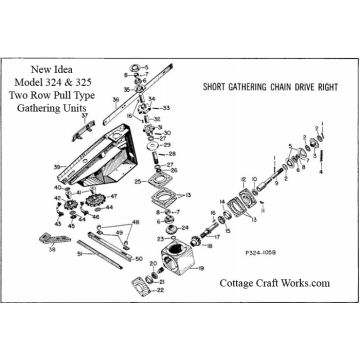 Replacement Parts, New Idea 324, 325 Corn Pickers