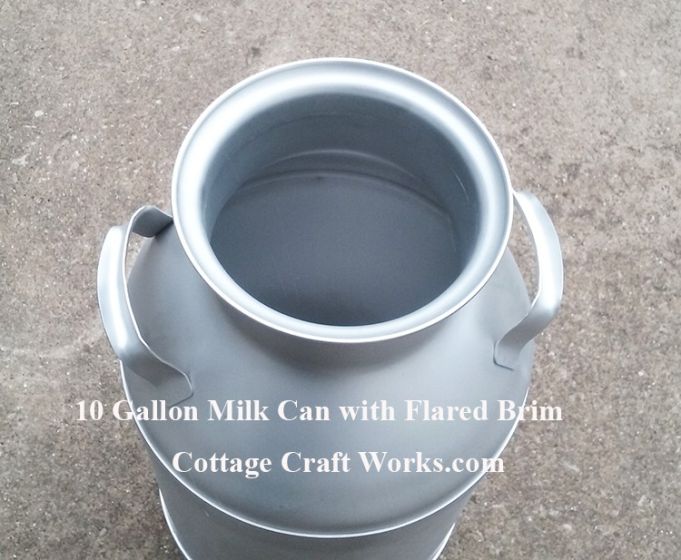 USA Stainless Milk Can| 10 Gallon | Flared Neck