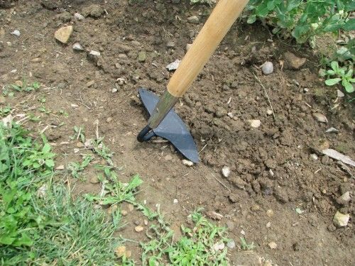 USA Old Time Hand Forged Round Edge Amish Garden Hoe