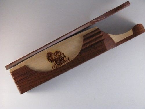 Handcrafted Heirloom Half-Moon Handle Turkey Box Call
