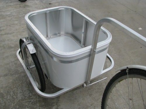 Aluminum Bicycle Trailer, Small Bike Cargo Hauler