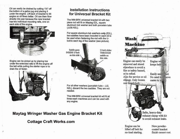 Vintage Maytag Wringer Washer Off-Grid Replacement Motor