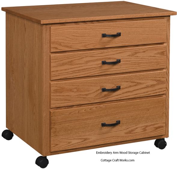 Embroidery Arm Wood Storage Cabinet-Amish Handcrafted