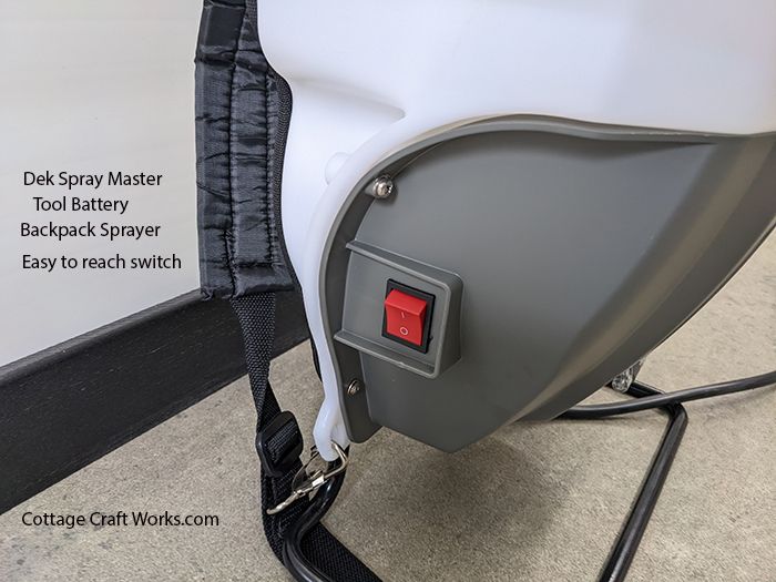 DEK Spray Master Tool Battery Backpack Garden Sprayer