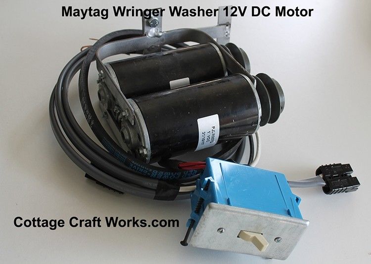 Vintage Maytag Wringer Washer Off-Grid Replacement Motor