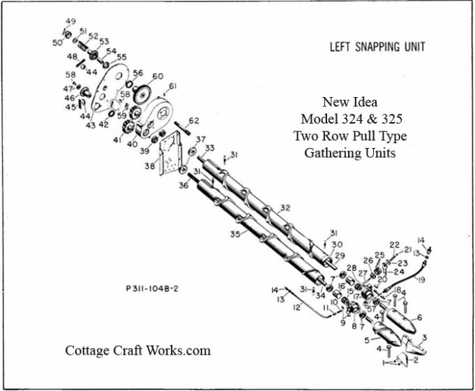 New Idea 324, 325 Corn Picker Left Snapping Unit