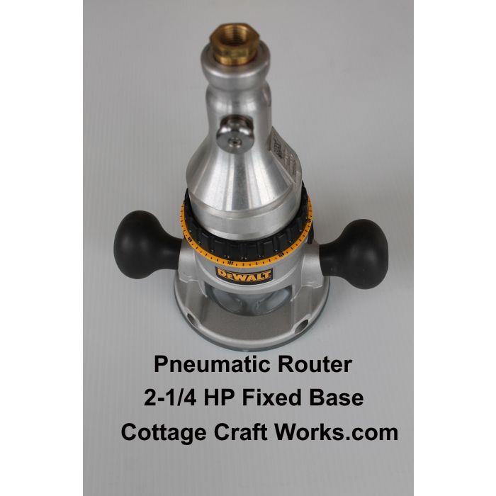 Air Powered 2-1/4 HP Router, pneumatic commercial wood router