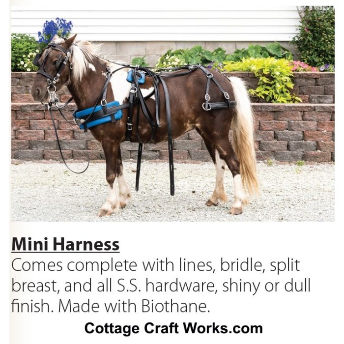 USA Made Minature Horse-Pony Single Driving Harness