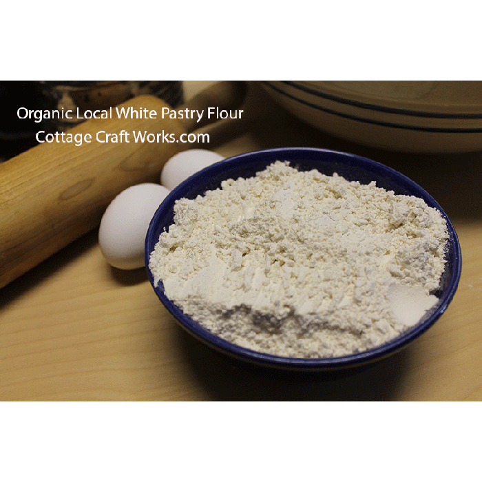 USA Organically Grown Stone Ground White Pastry Flour