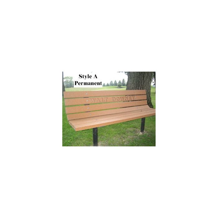 Park Bench, Heavy Duty Commercial, Vandal, UV, Resistant.