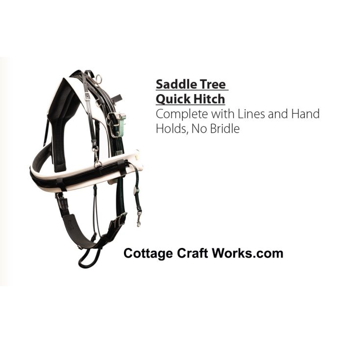 USA Saddle Tree Quick Hitch BioThane Horse Racing Harness
