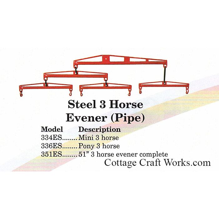 Steel Pipe 3 Horse Evener