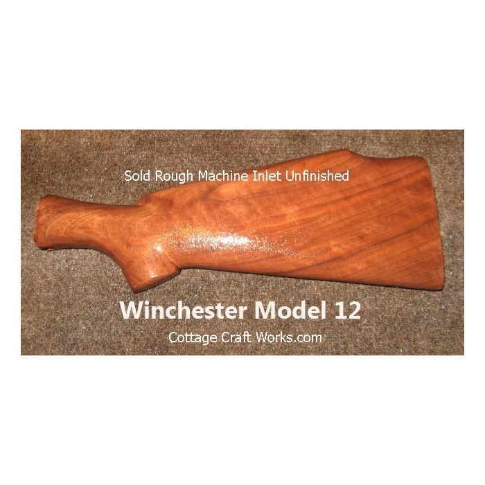 Replacement Walnut Gun Stock, Winchester Model 12 Shotgun.