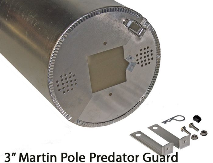 Purple martin house predator pole guard