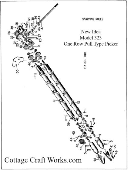 New Idea 323 Corn Picker Snapping Roll Parts